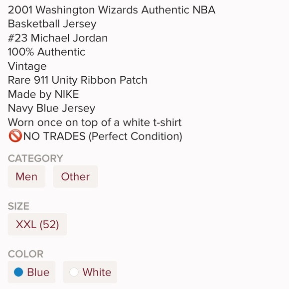 Nike | Other | Authentic Washington Wizards Jordan Jersey | Poshmark